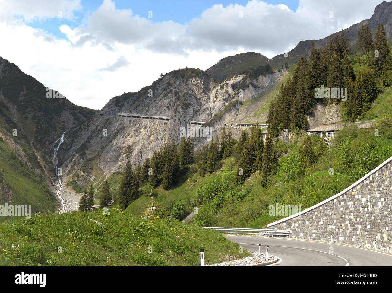 Road in Austrian mountains, Austria Stock Photo - Alamy