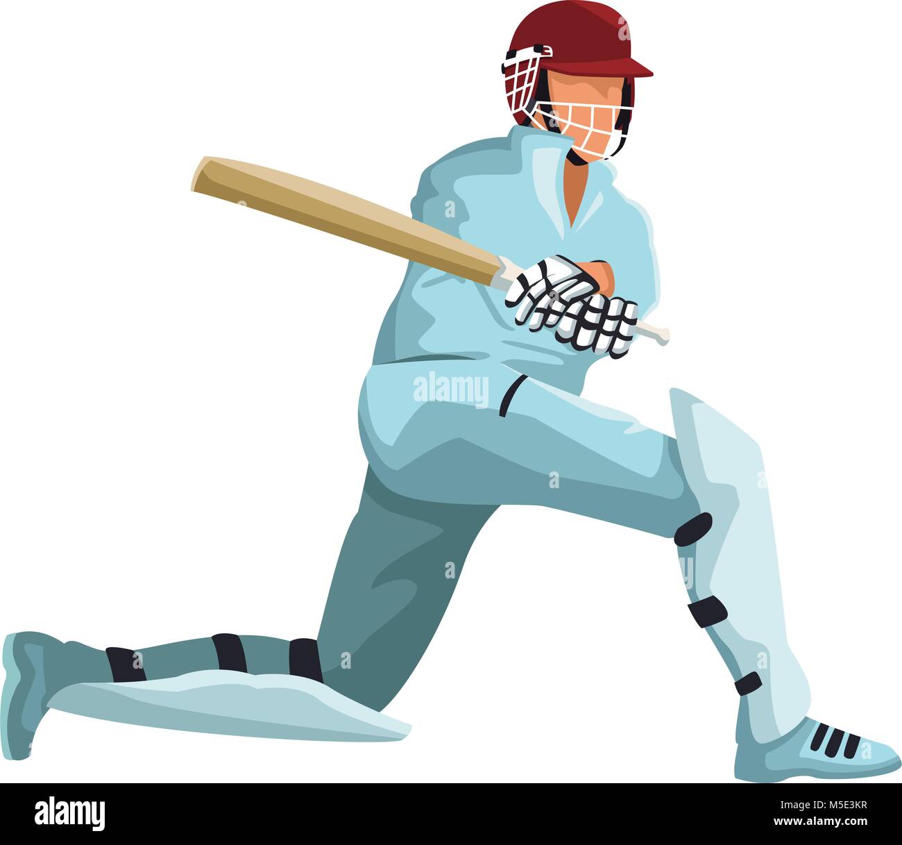 Cricket player with racket Stock Vector Image & Art - Alamy