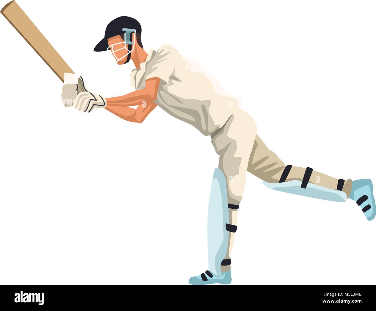 Cricket player with racket Stock Vector Image & Art - Alamy