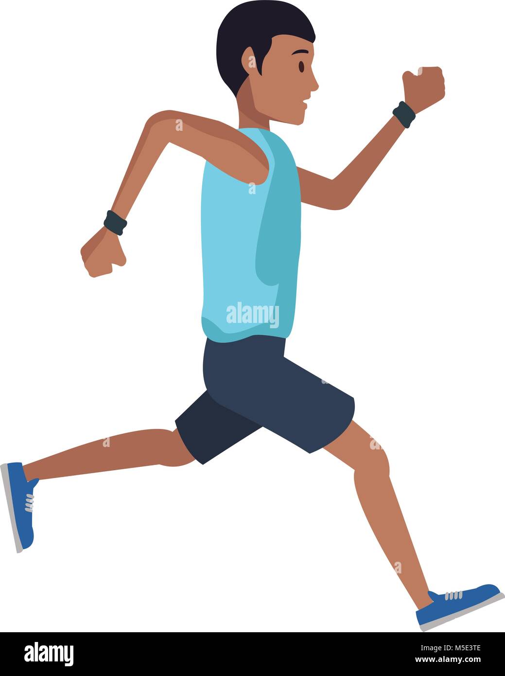 Fitness man running cartoon Stock Vector Image & Art - Alamy