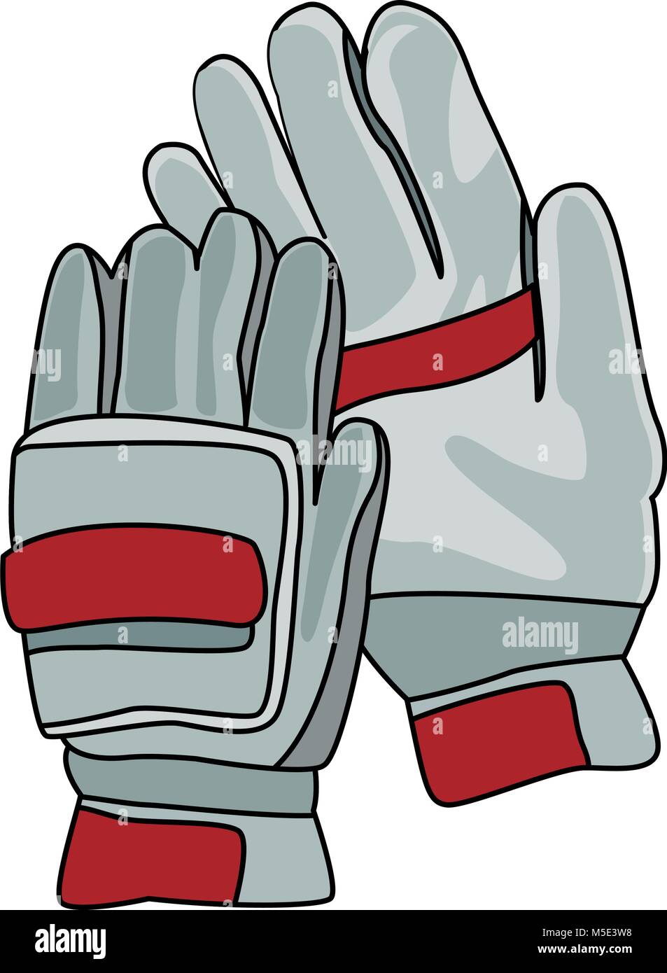 Cricket gloves equipment Stock Vector Image & Art - Alamy