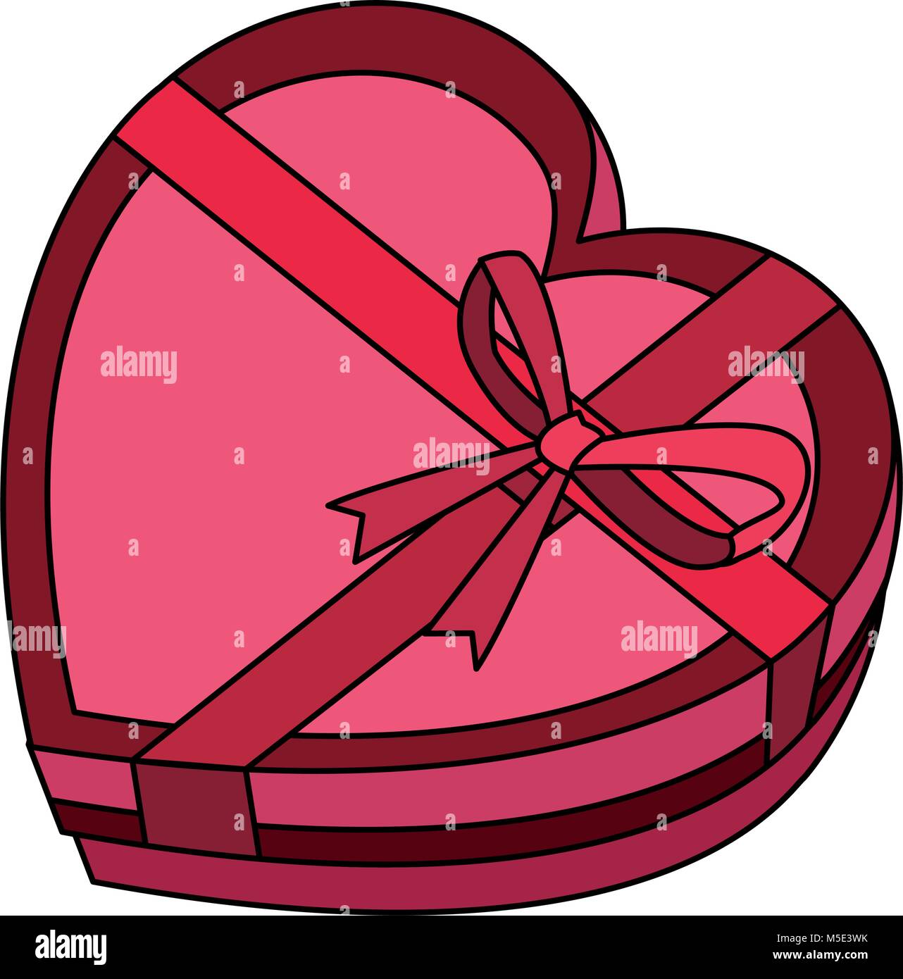 Heart shaped box colorful Stock Vector Images - Alamy