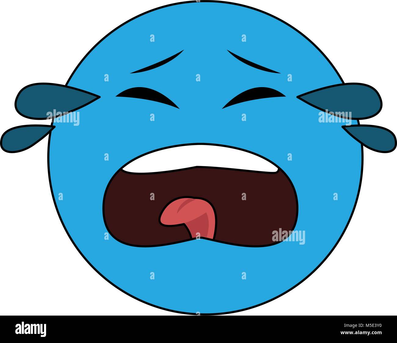 Funny Man Crying Stock Vector Images - Alamy