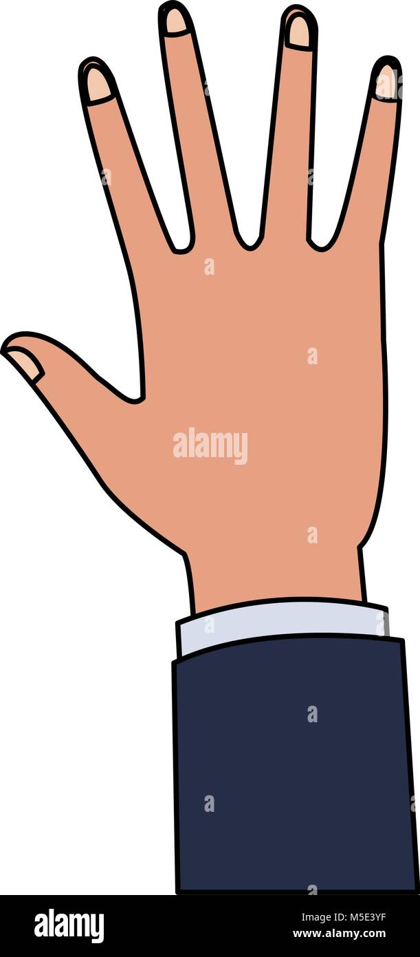 Hand up isolated Stock Vector Image & Art - Alamy