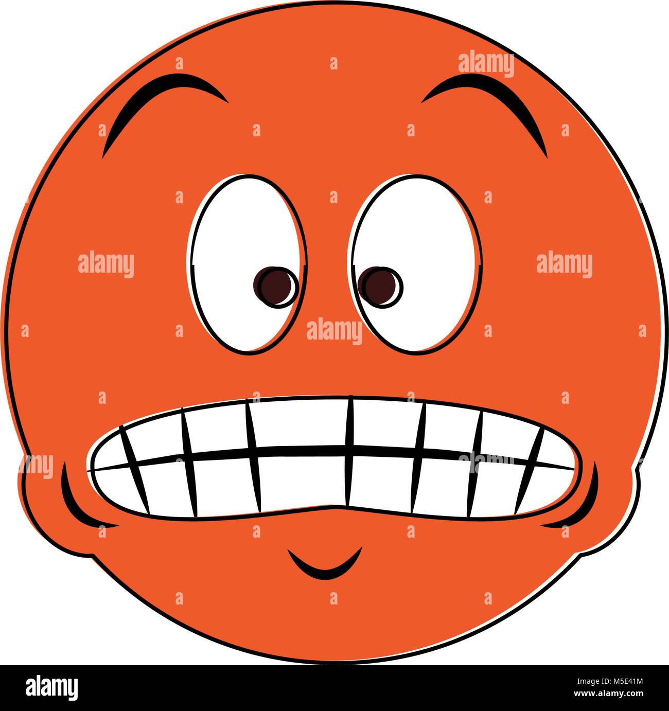 Emoji forced smile Stock Vector Image & Art - Alamy