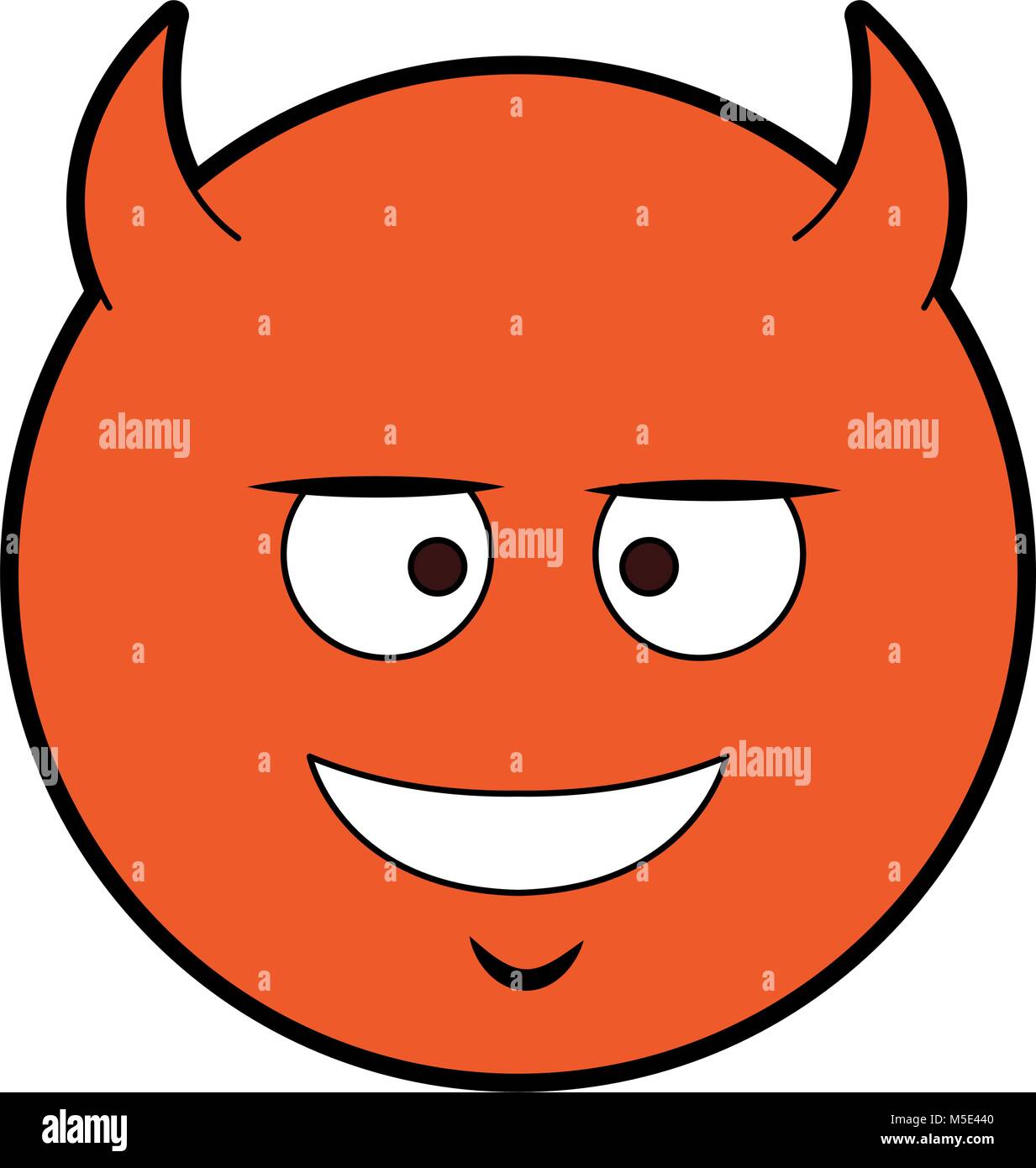 Devil emoji cartoon Stock Vector Image & Art - Alamy