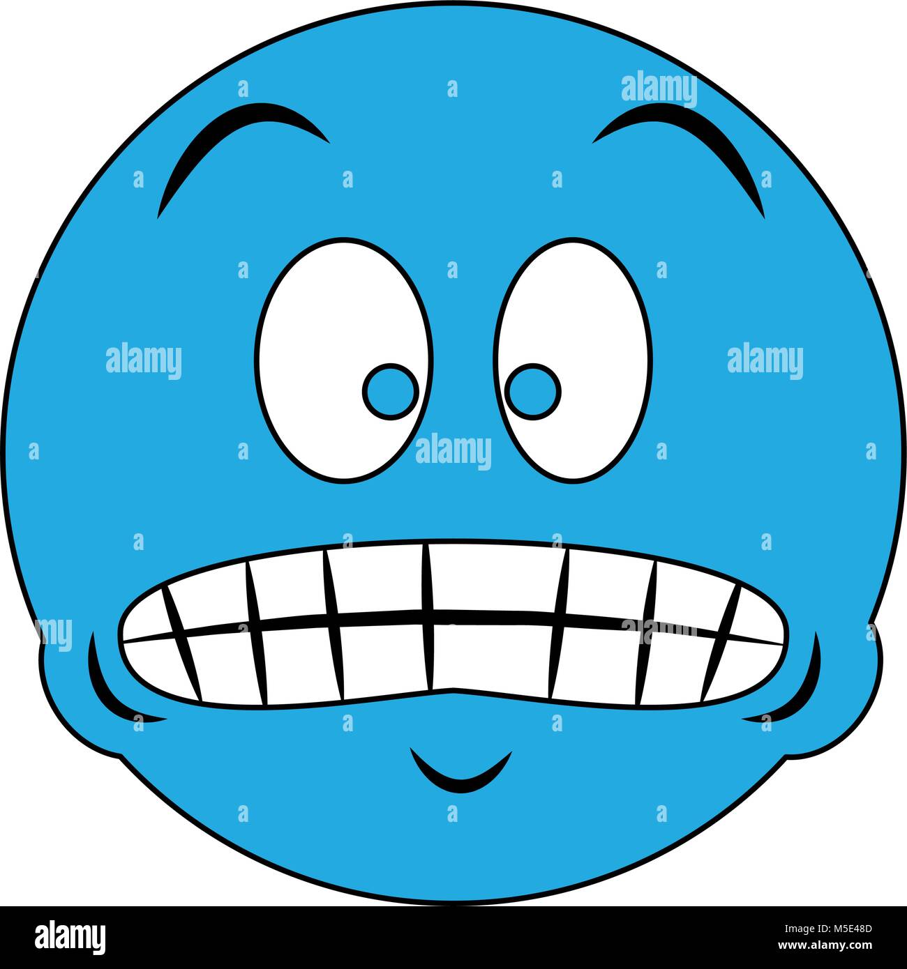 Emoji forced smile Stock Vector Image & Art - Alamy