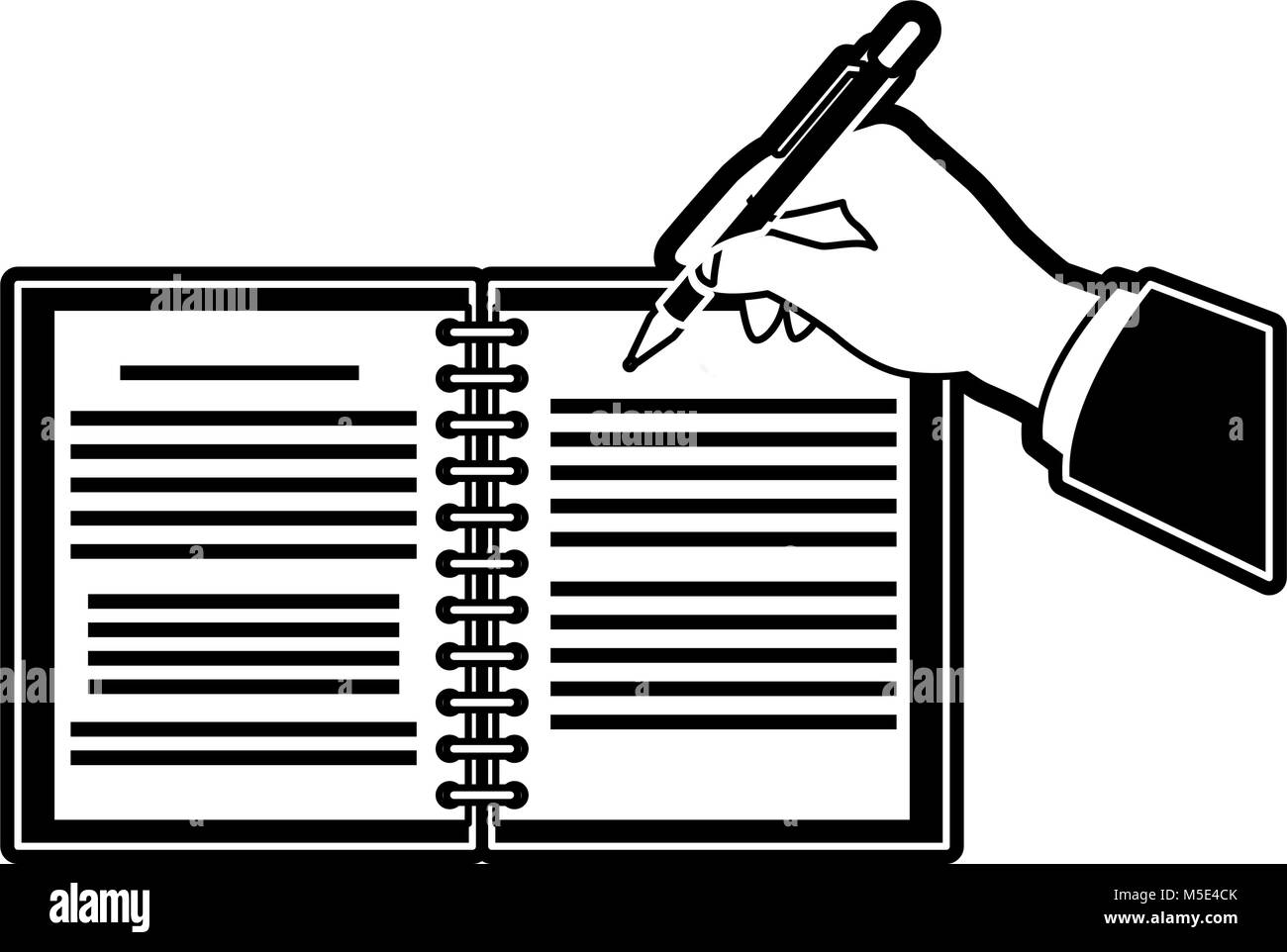 Hand write journal Stock Vector Images - Alamy