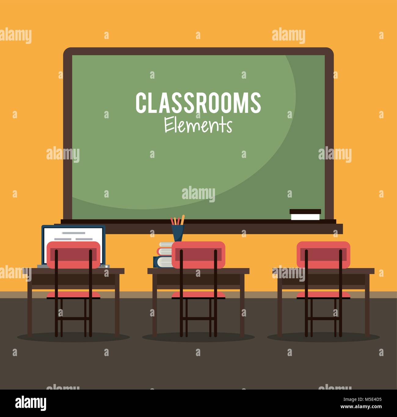 Classroom interior room Stock Vector Image & Art - Alamy
