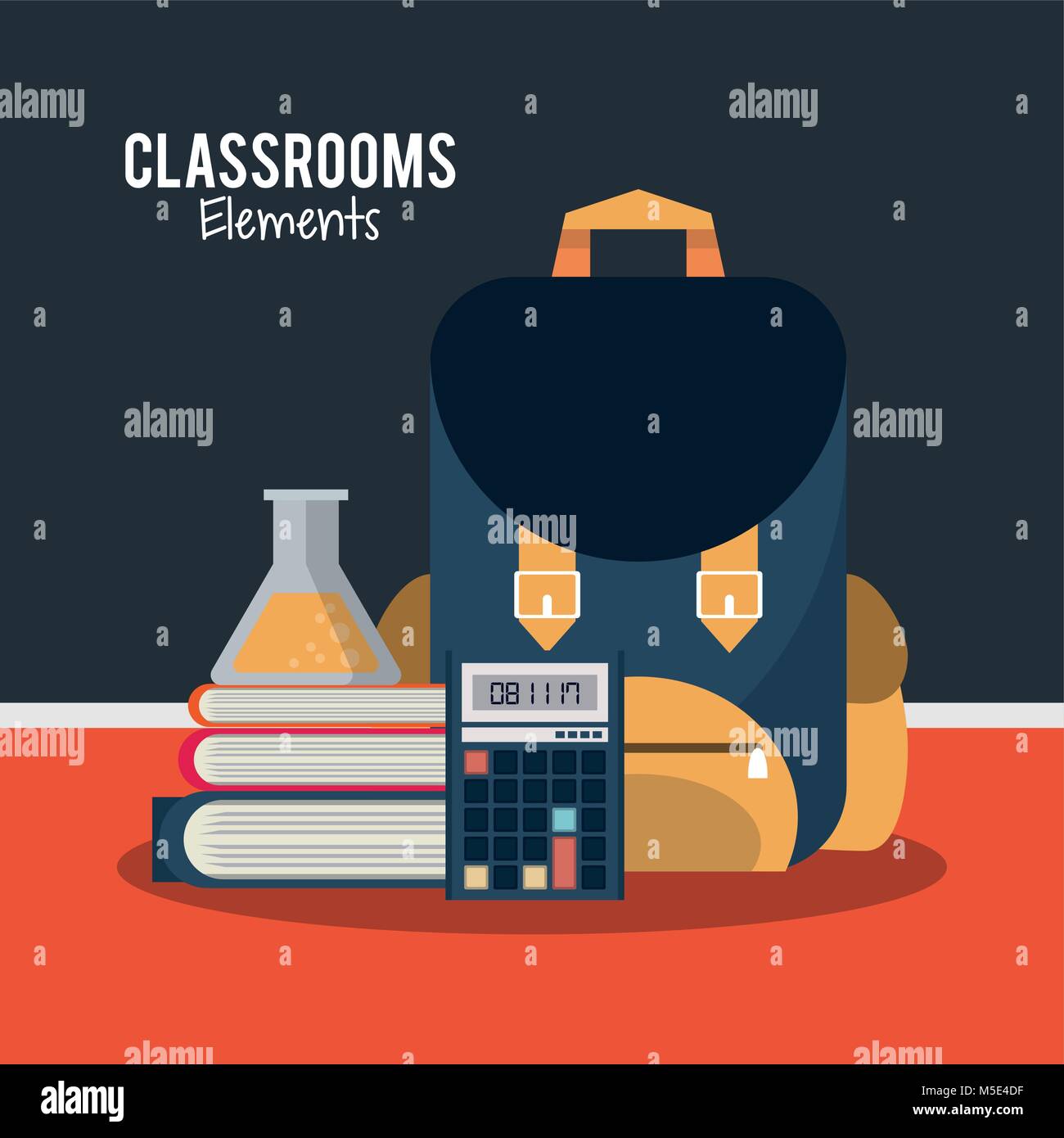 Classroom elements cartoon Stock Vector Image & Art - Alamy