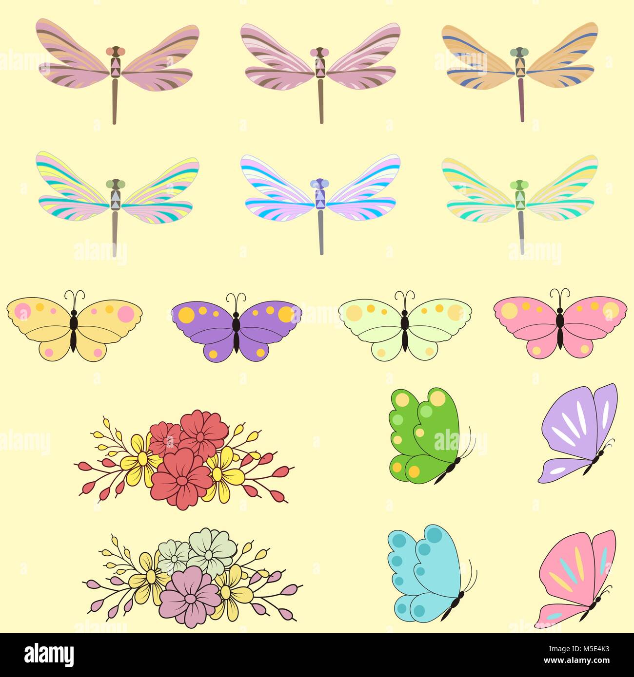 Dragonflies in the sun Stock Vector Images - Alamy