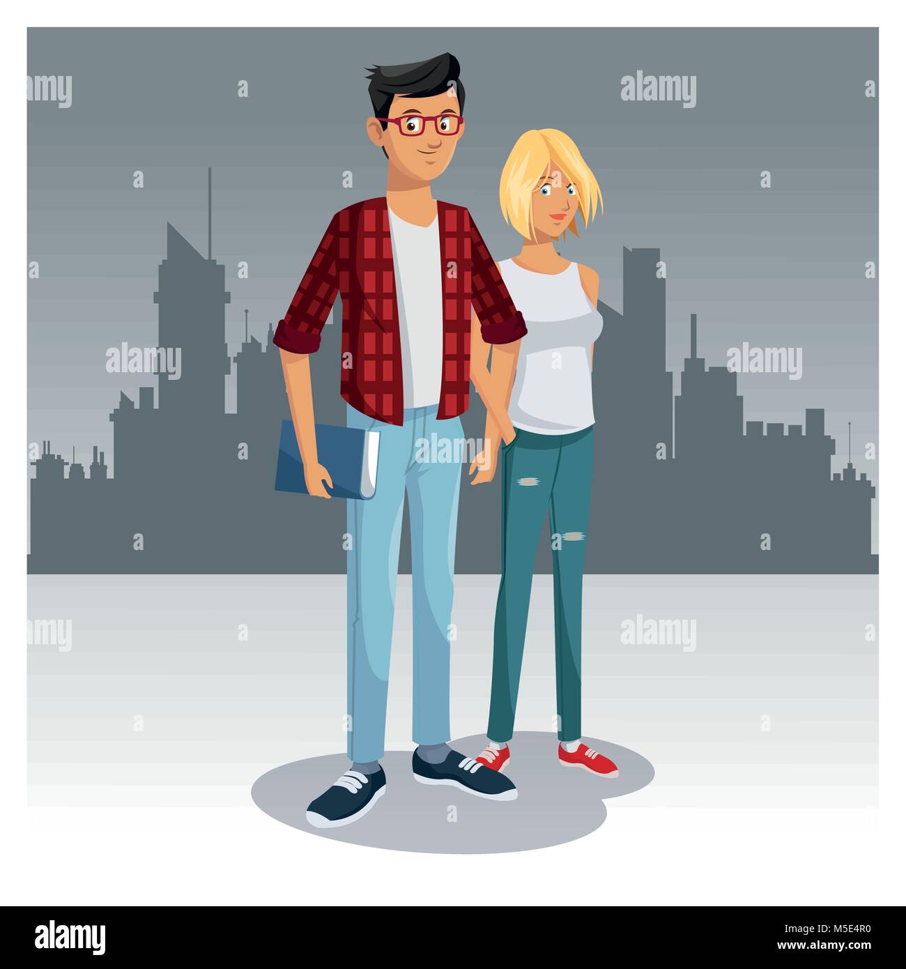 Couple holiday tour guide Cut Out Stock Images & Pictures - Alamy