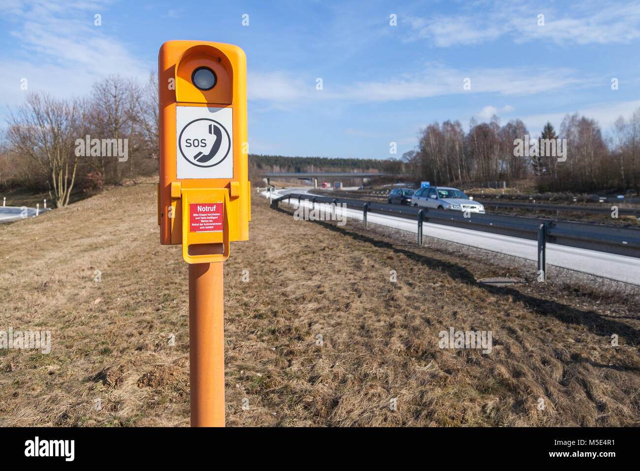 Motorway emergency telephone box hi-res stock photography and images ...
