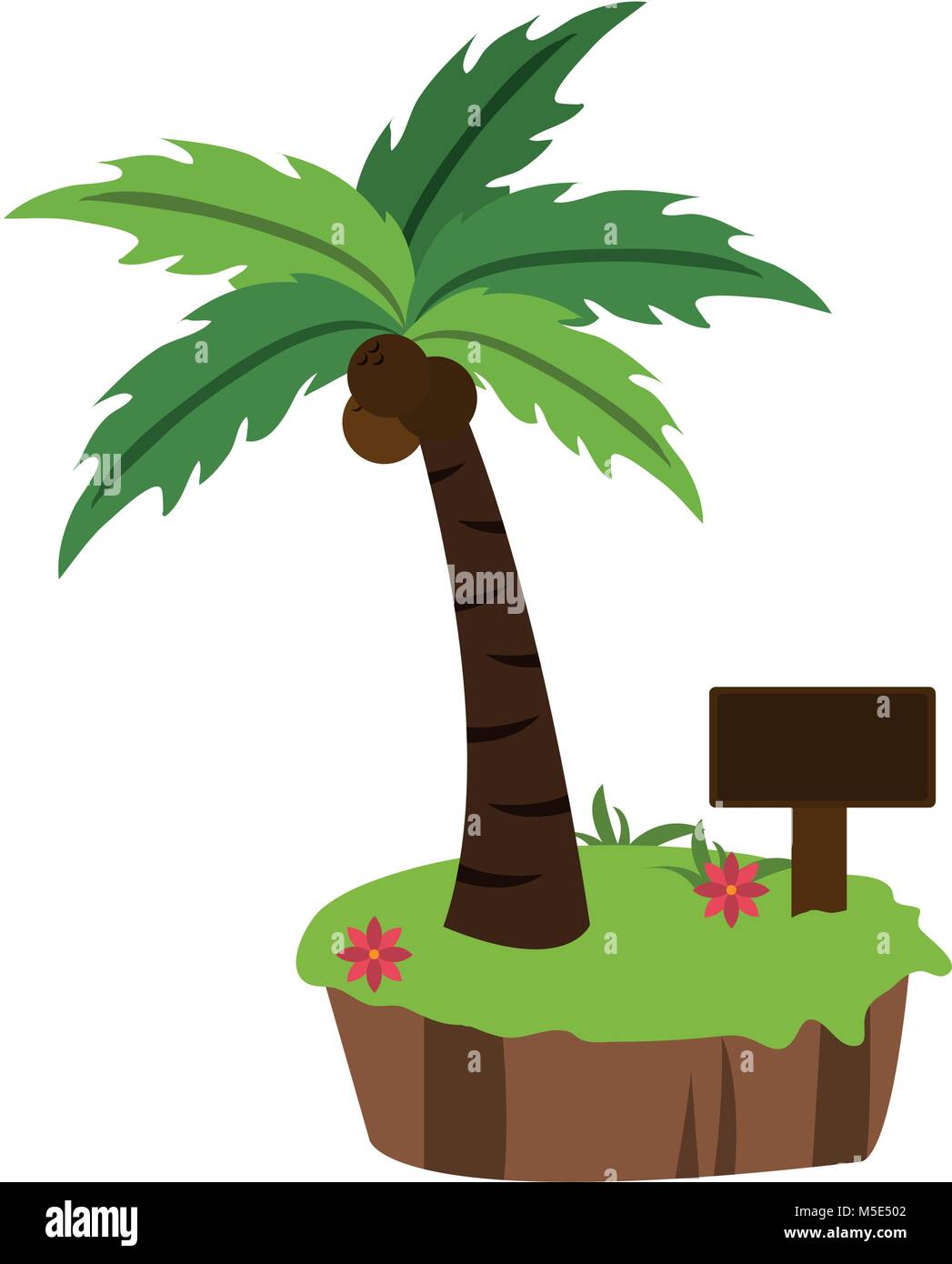 palm tree island icon image Stock Vector Image & Art - Alamy