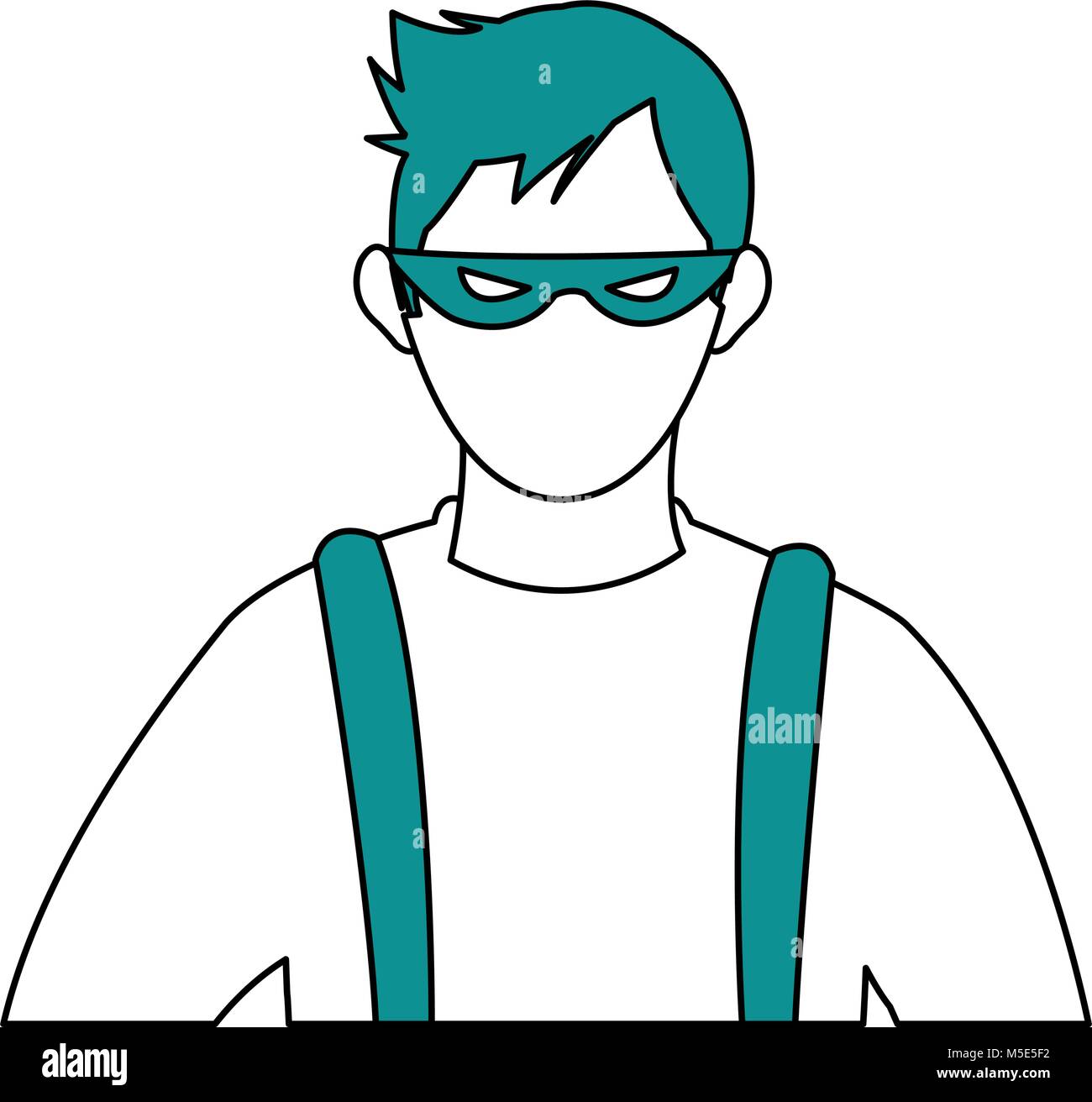 Bad man with mask Stock Vector Image & Art - Alamy