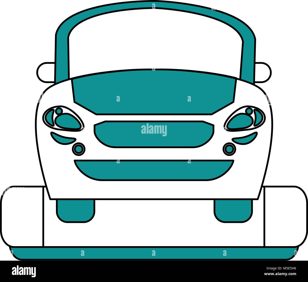 Car front view Stock Vector Image & Art - Alamy