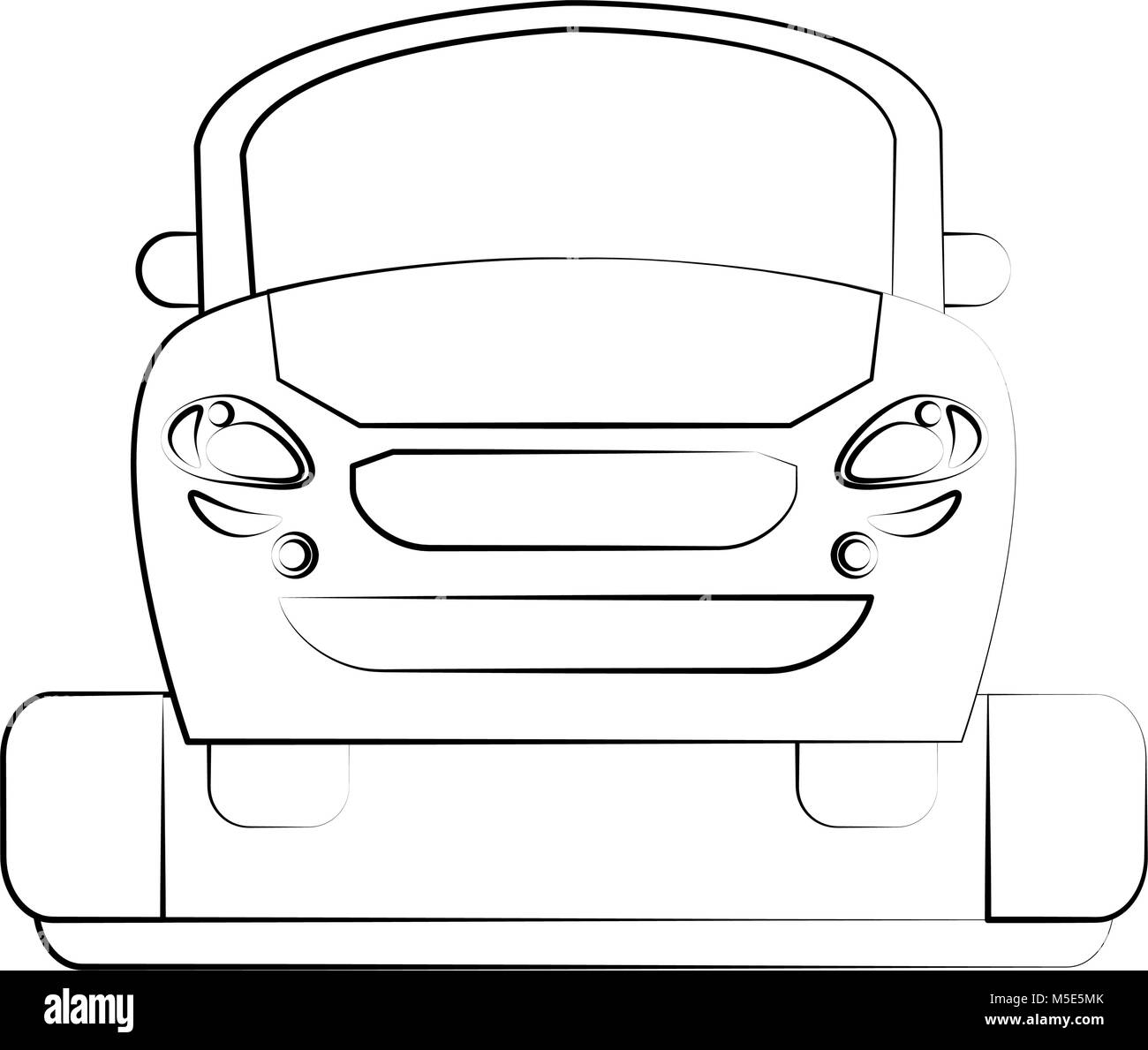 Car front view Stock Vector Image & Art - Alamy