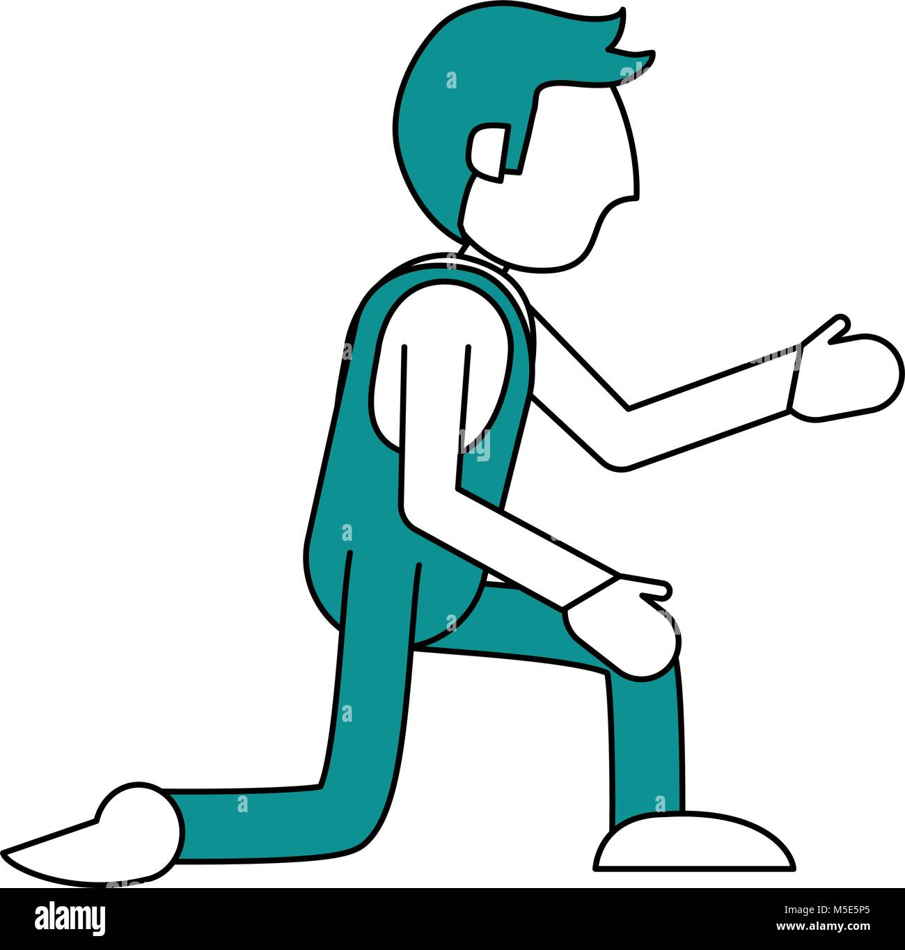 Happy male worker repair Stock Vector Images - Alamy