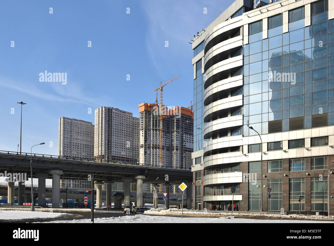 Moscow International Business Center. Northern Tower, modern business ...