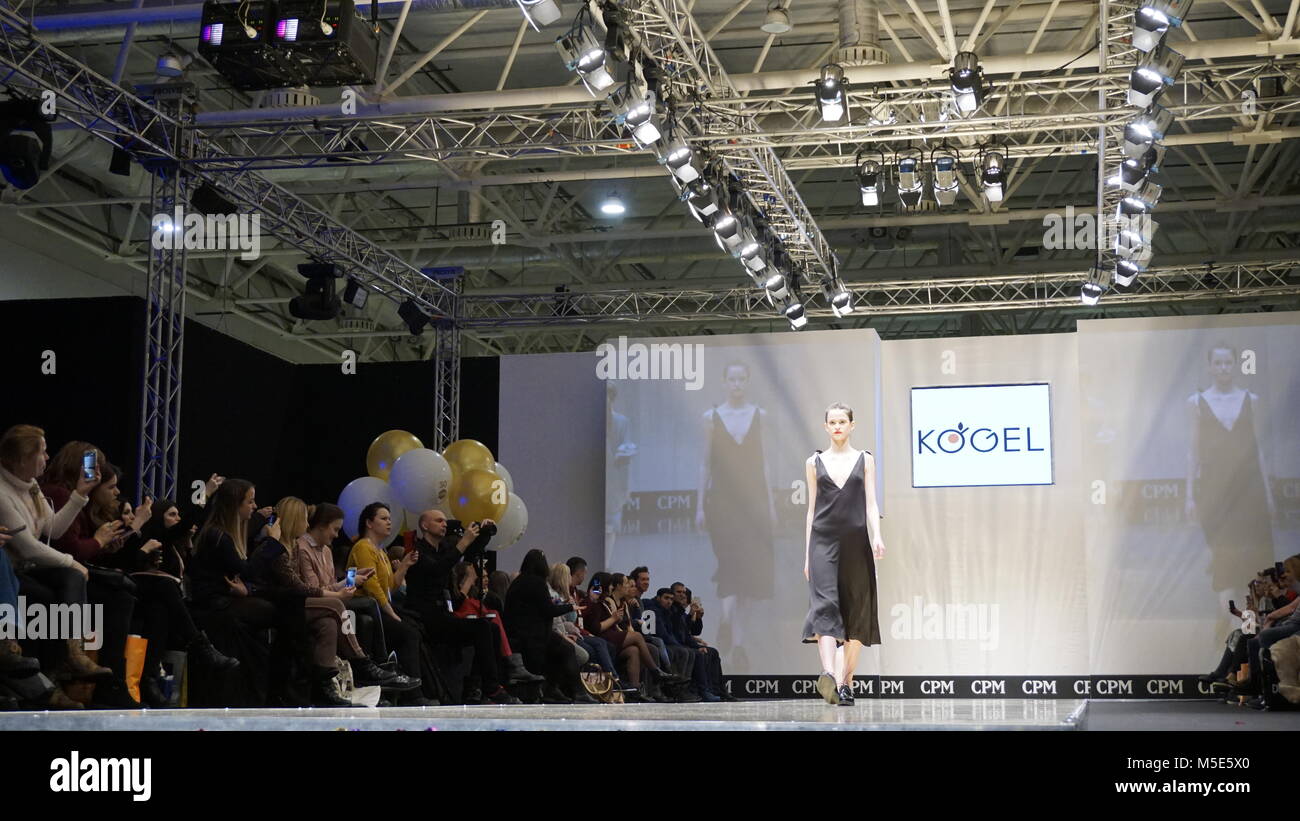 Catwalk model show in Moscow Stock Photo - Alamy