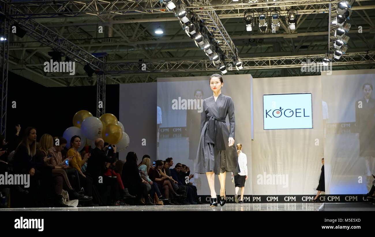 Catwalk model show in Moscow Stock Photo - Alamy