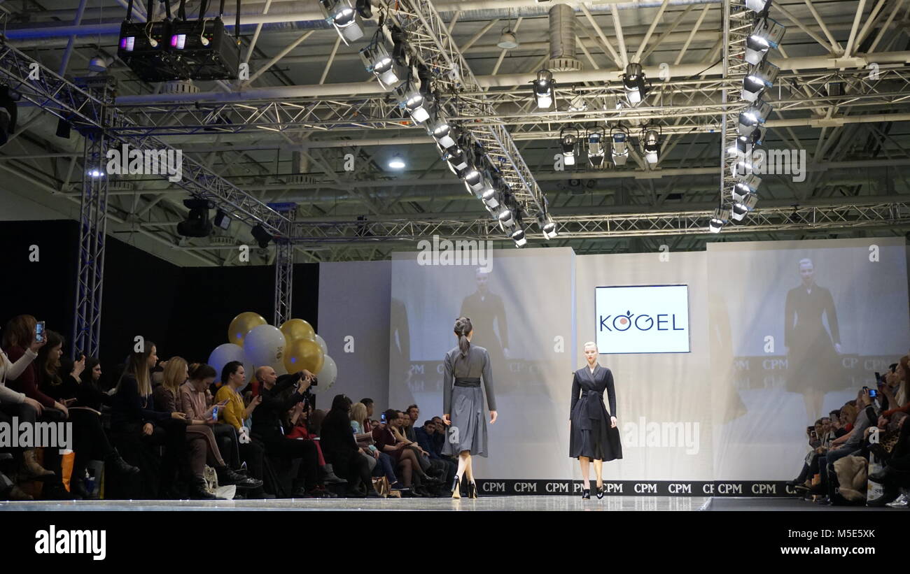 Catwalk model show in Moscow Stock Photo - Alamy