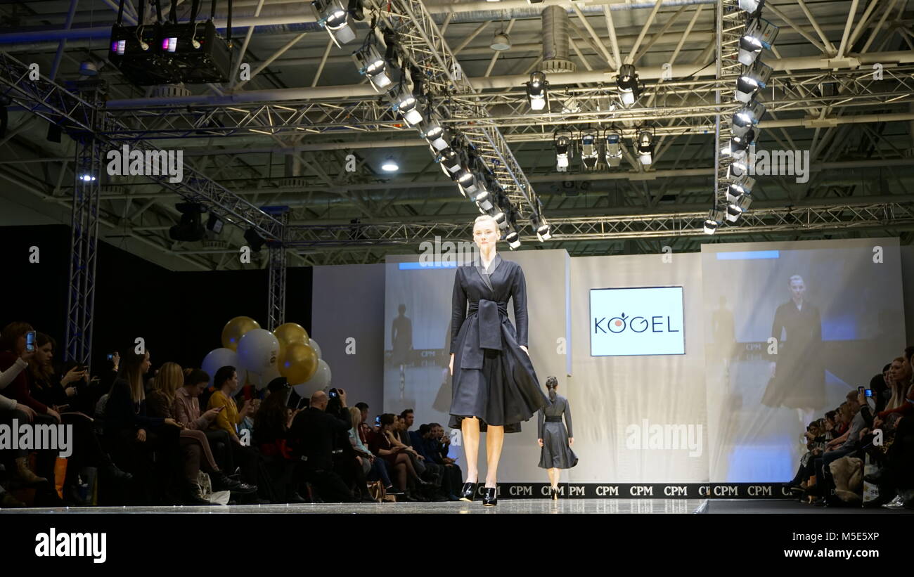 Catwalk model show in Moscow Stock Photo - Alamy