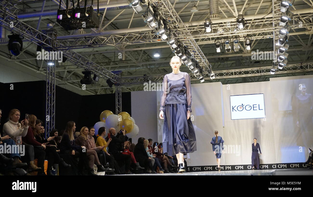 Catwalk model show in Moscow Stock Photo - Alamy