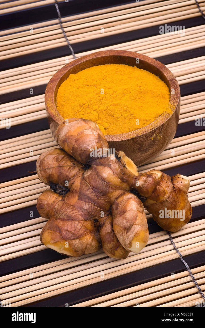 Turmeric (Curcuma longa) is a tropical plant in the same family as ...
