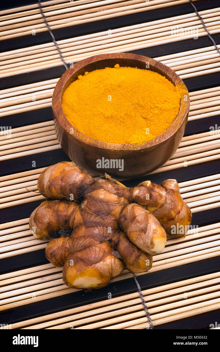 Turmeric (Curcuma longa) is a tropical plant in the same family as ...