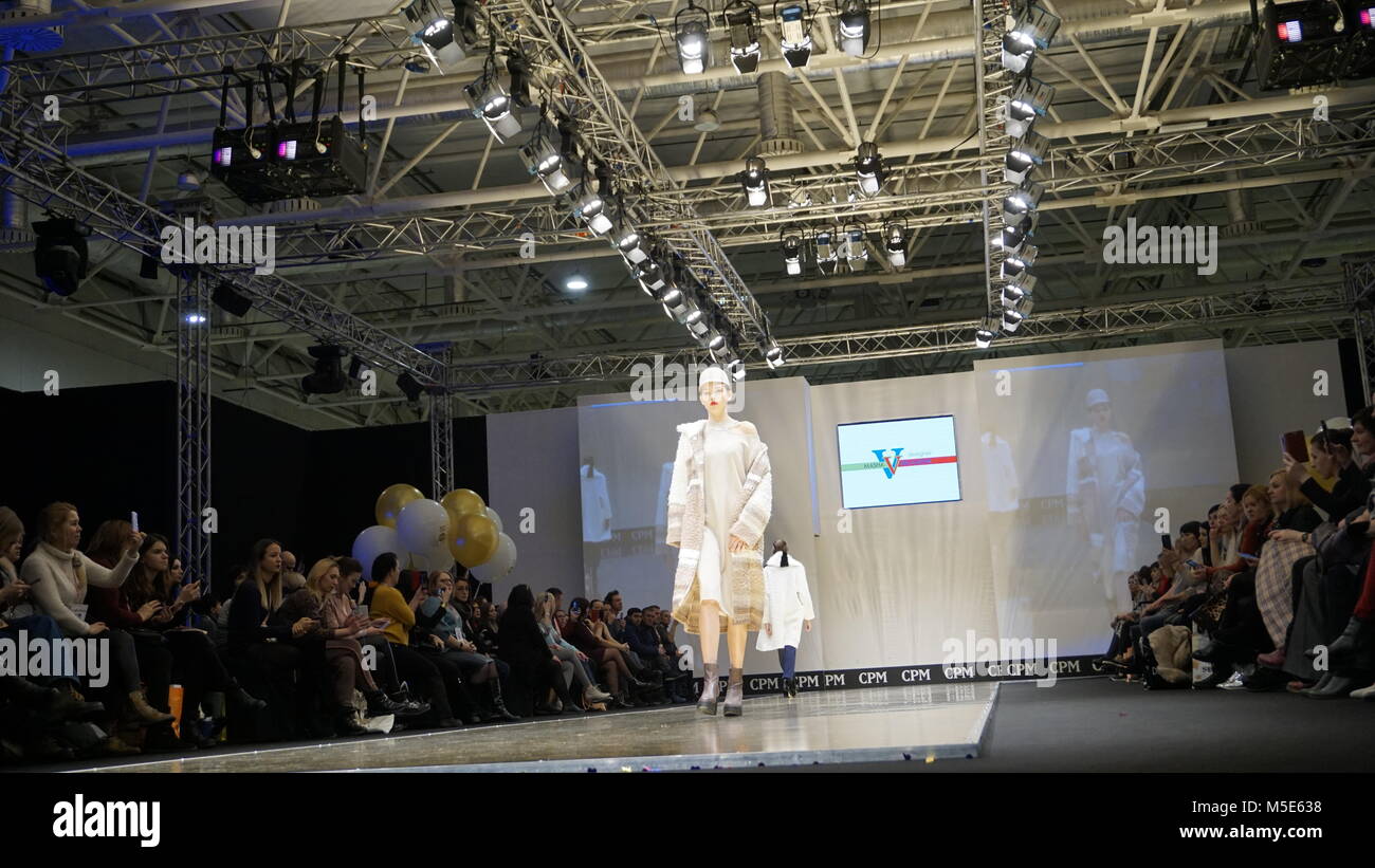 Catwalk model show in Moscow Stock Photo - Alamy