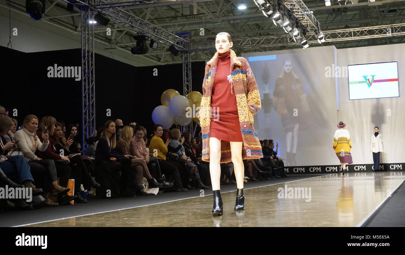 Catwalk model show in Moscow Stock Photo - Alamy