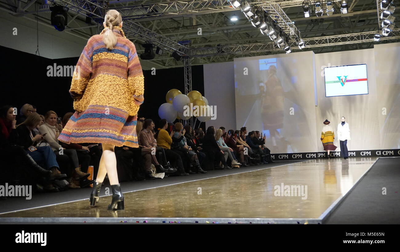 Catwalk model show in Moscow Stock Photo - Alamy