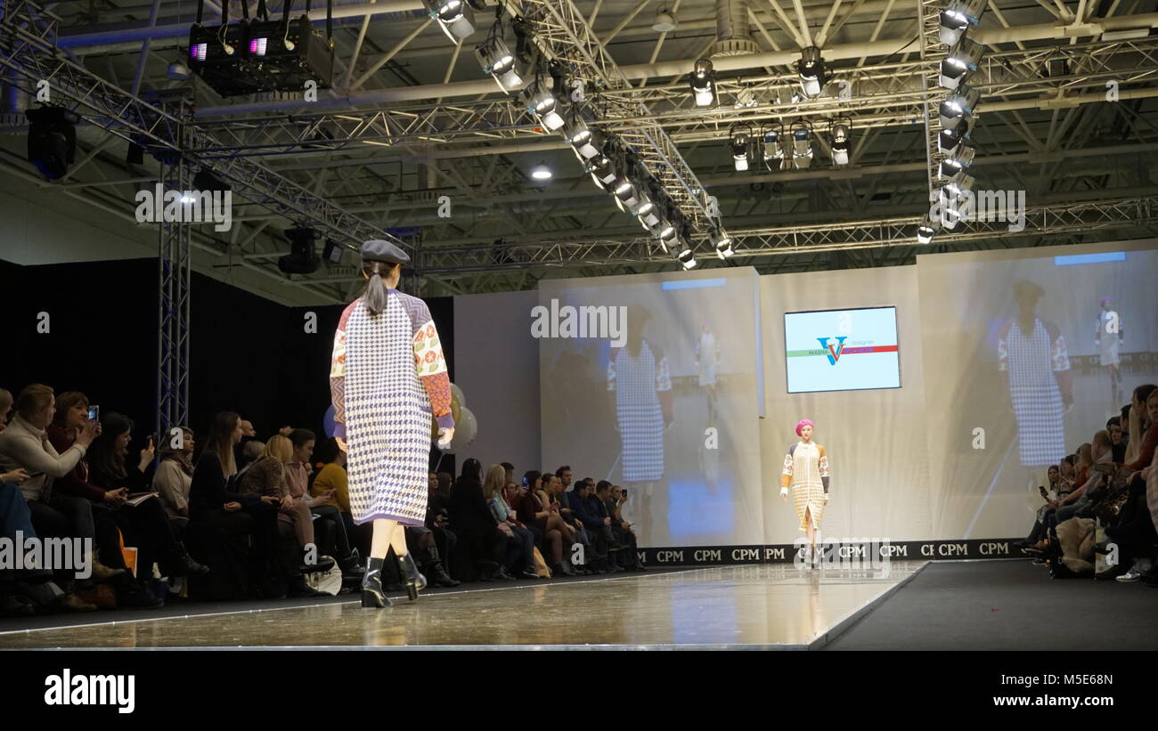 Catwalk model show in Moscow Stock Photo - Alamy