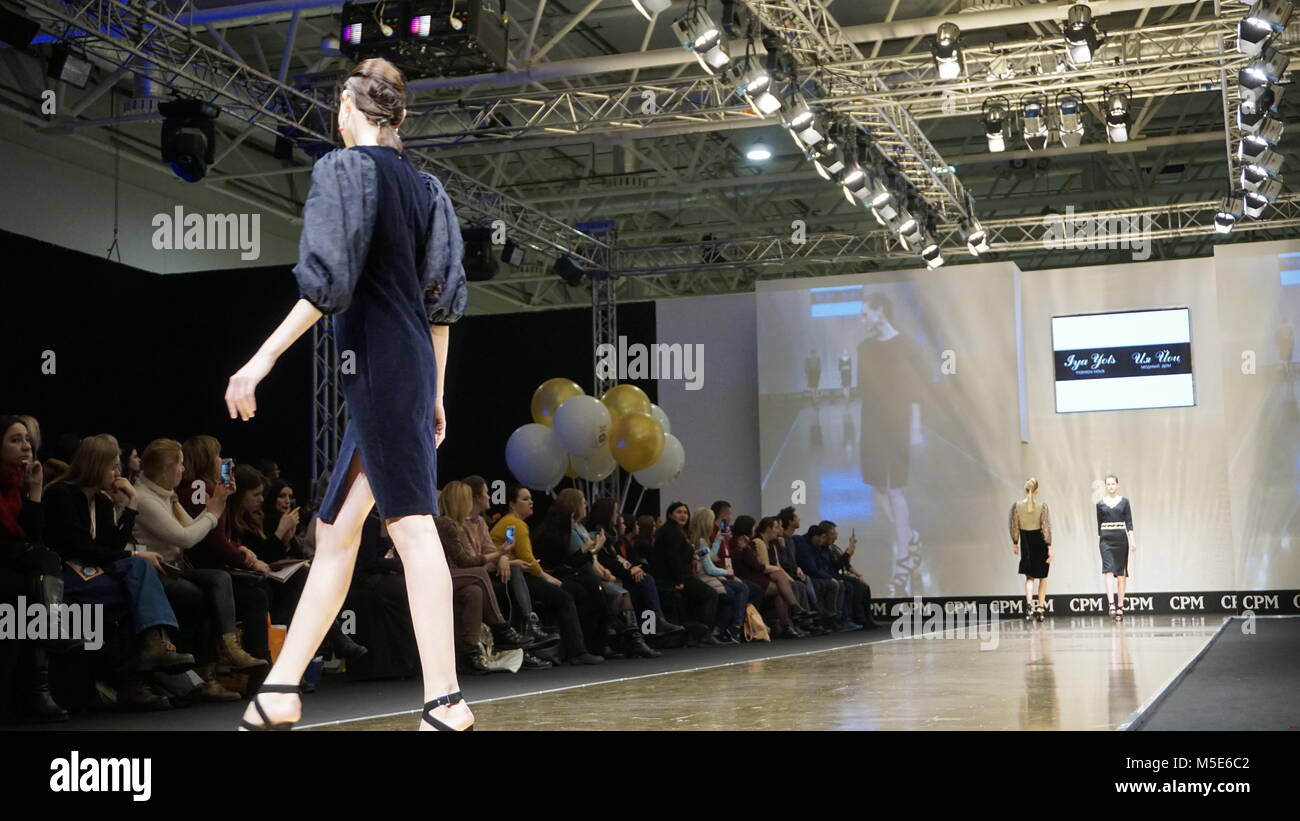 Catwalk model show in Moscow Stock Photo - Alamy