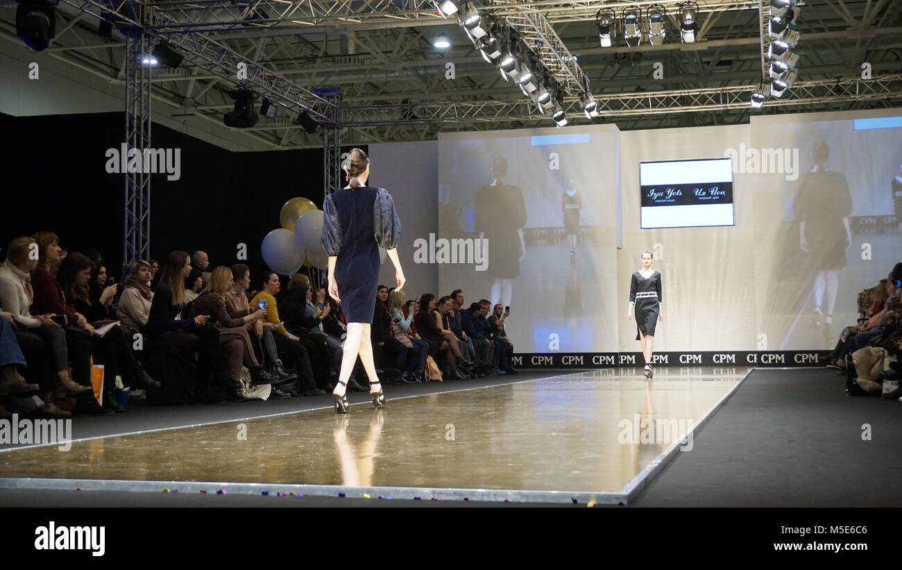 Catwalk model show in Moscow Stock Photo - Alamy