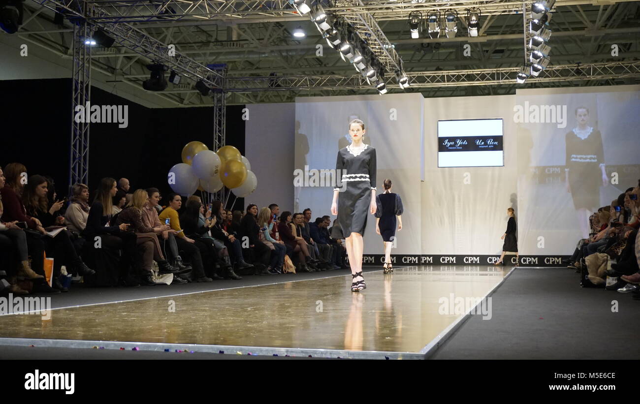 Catwalk model show in Moscow Stock Photo - Alamy