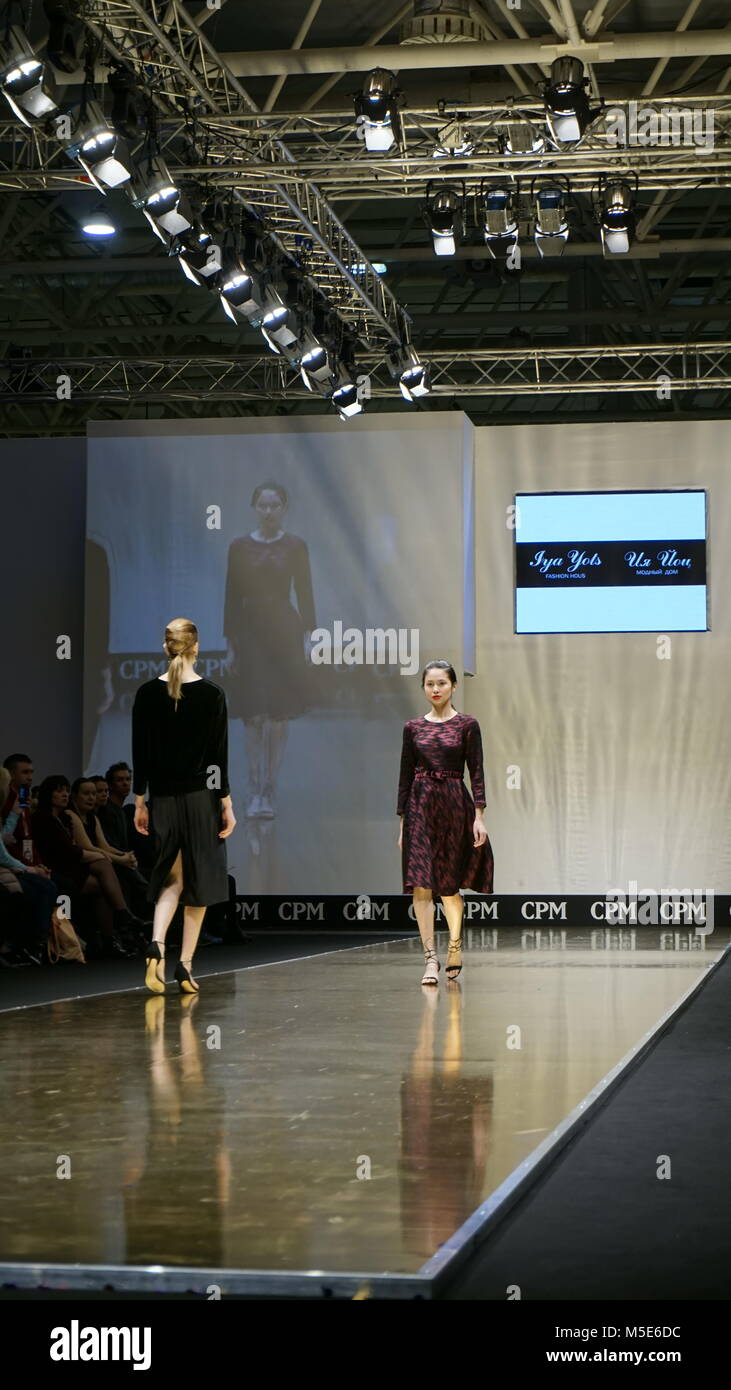 Catwalk model show in Moscow Stock Photo - Alamy