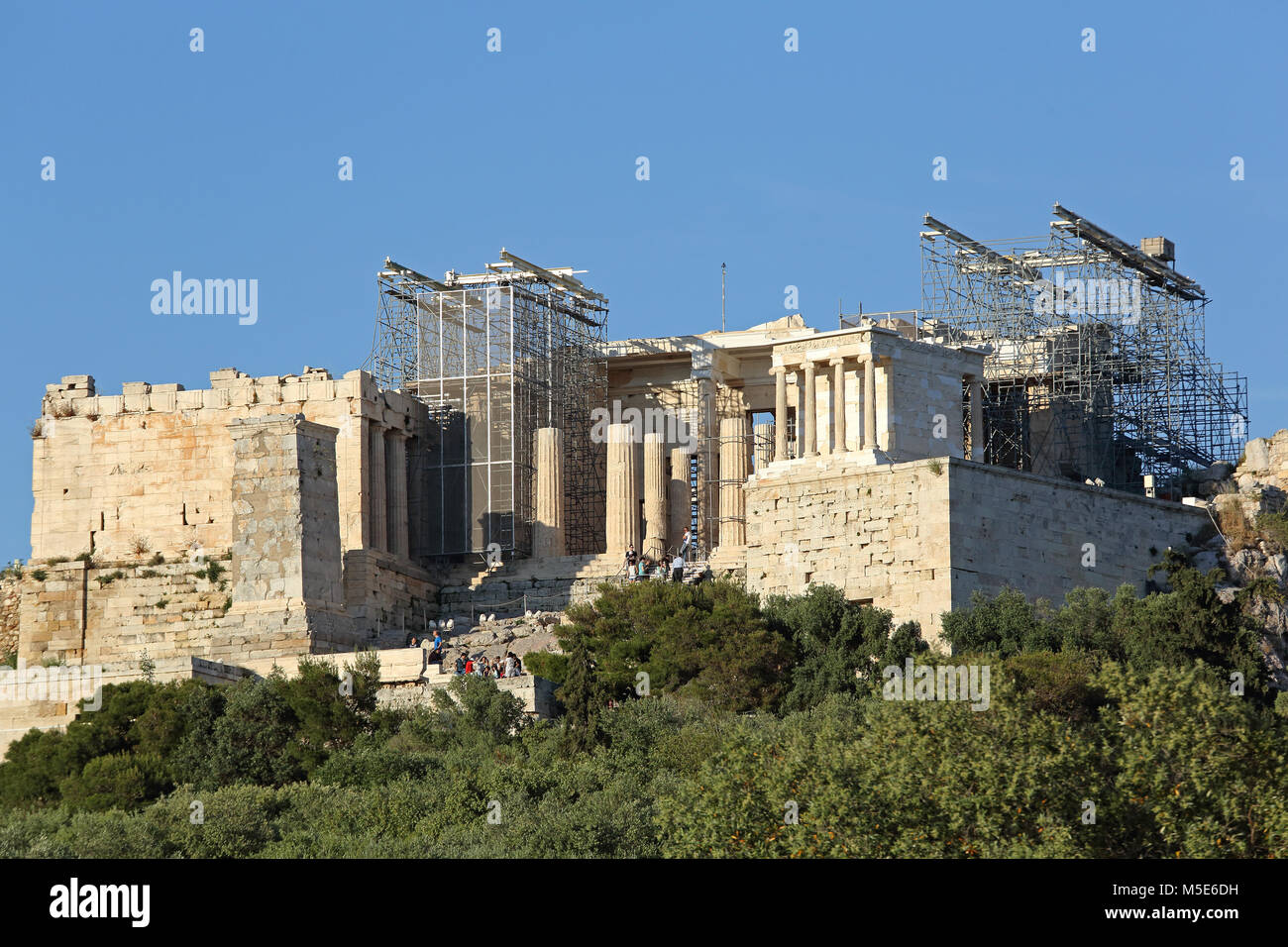 ATHENS, GREECE - MAY 04, 2015: Reconstruction of Acropolis Ancient ...