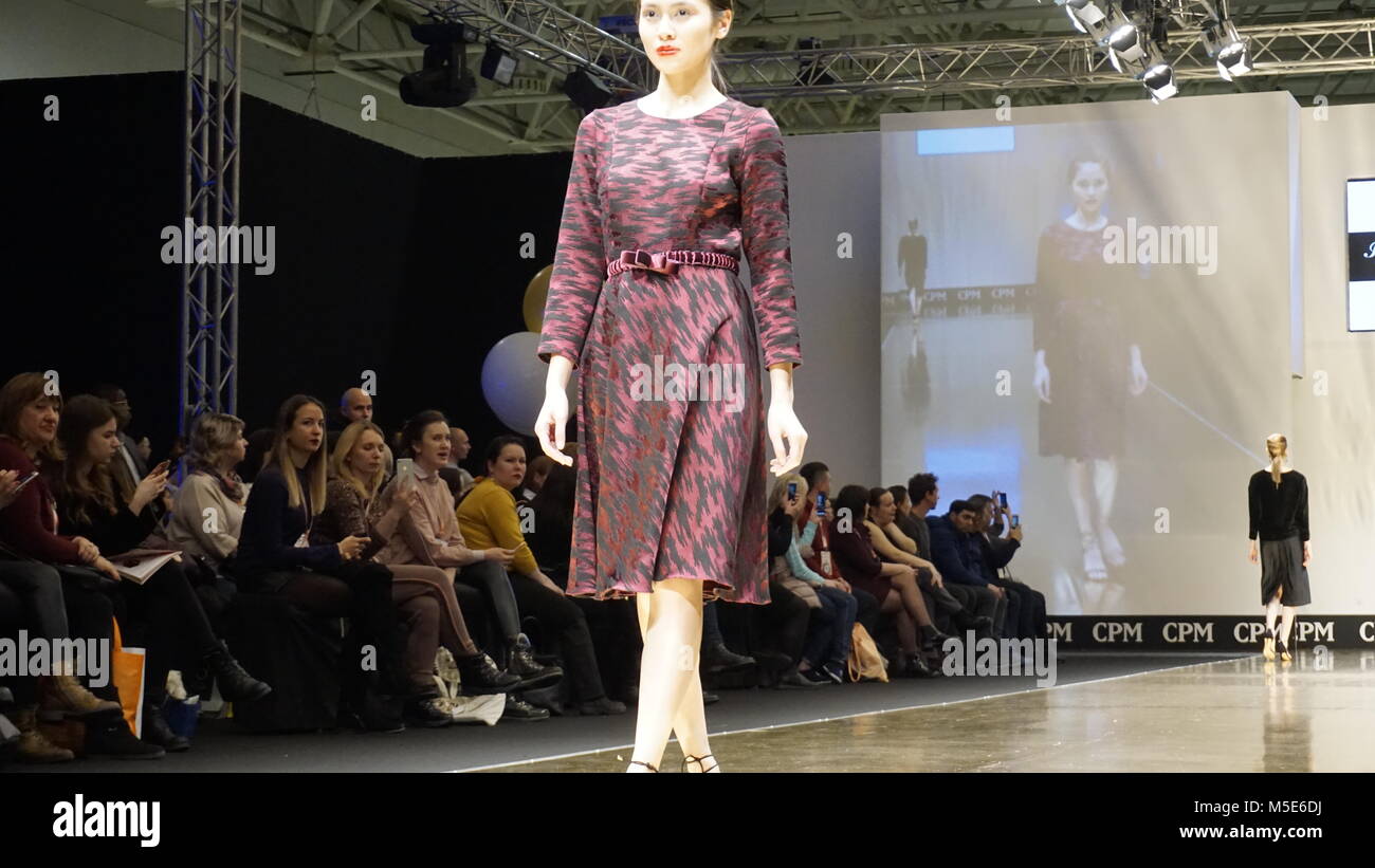 Catwalk model show in Moscow Stock Photo - Alamy