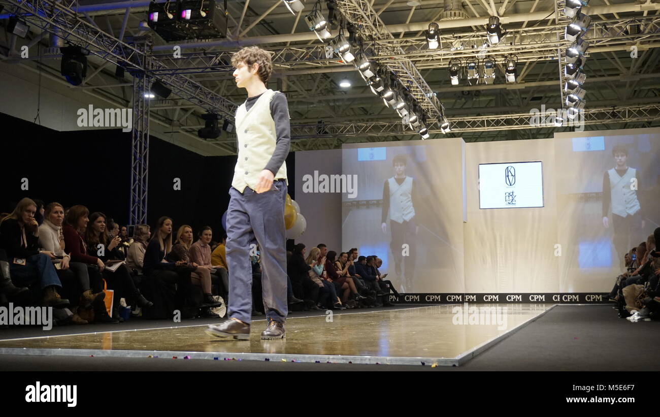 Catwalk model show in Moscow Stock Photo - Alamy