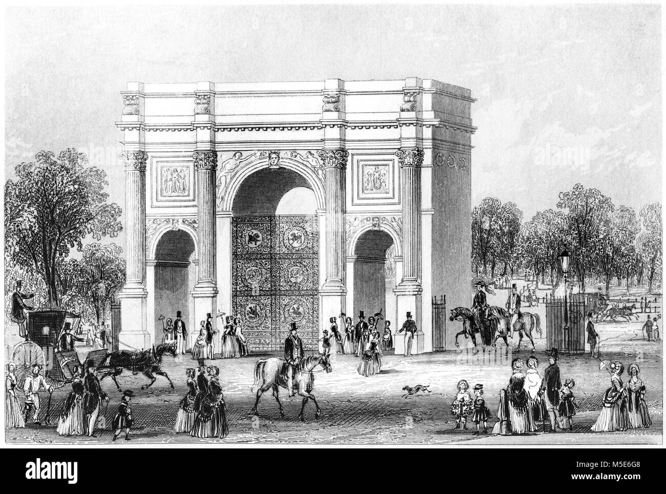 Marble arches Black and White Stock Photos & Images - Alamy