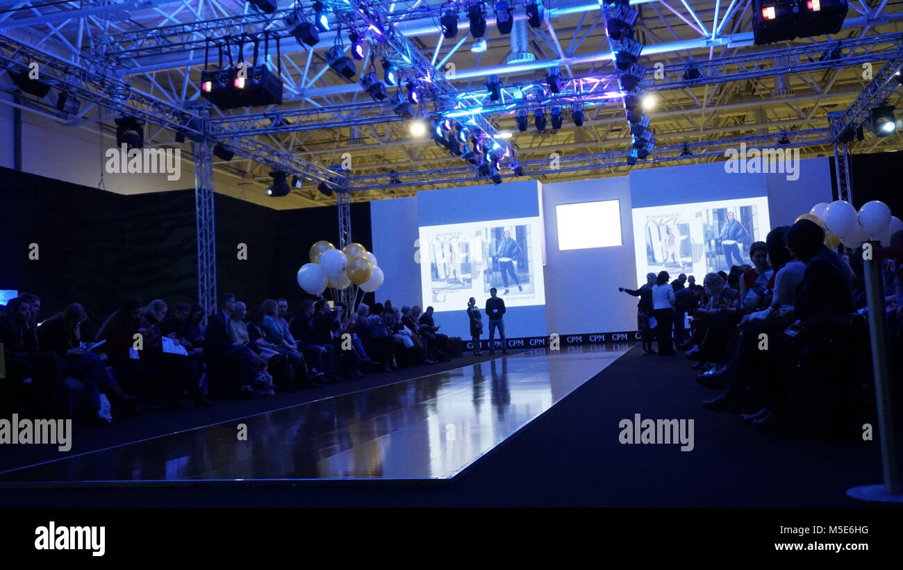 Catwalk model show in Moscow Stock Photo - Alamy