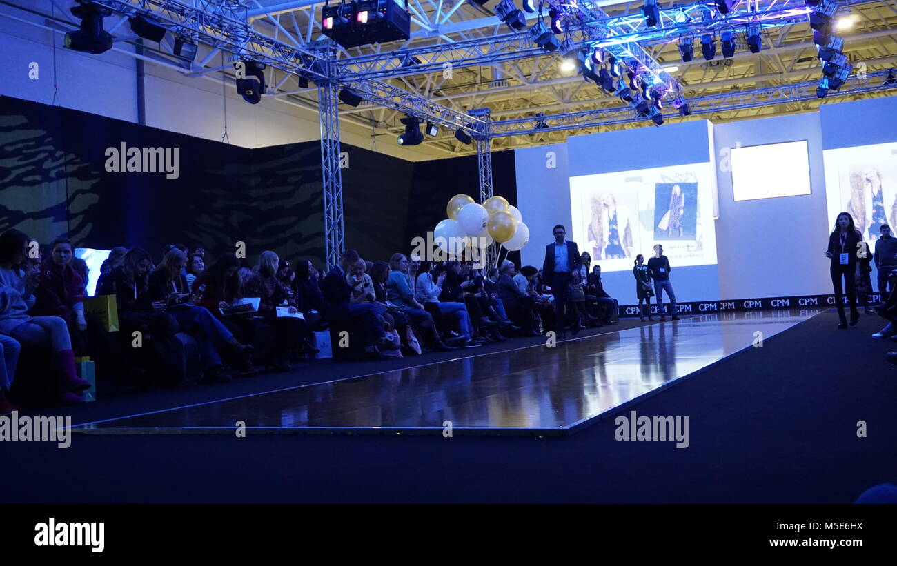 Catwalk model show in Moscow Stock Photo - Alamy