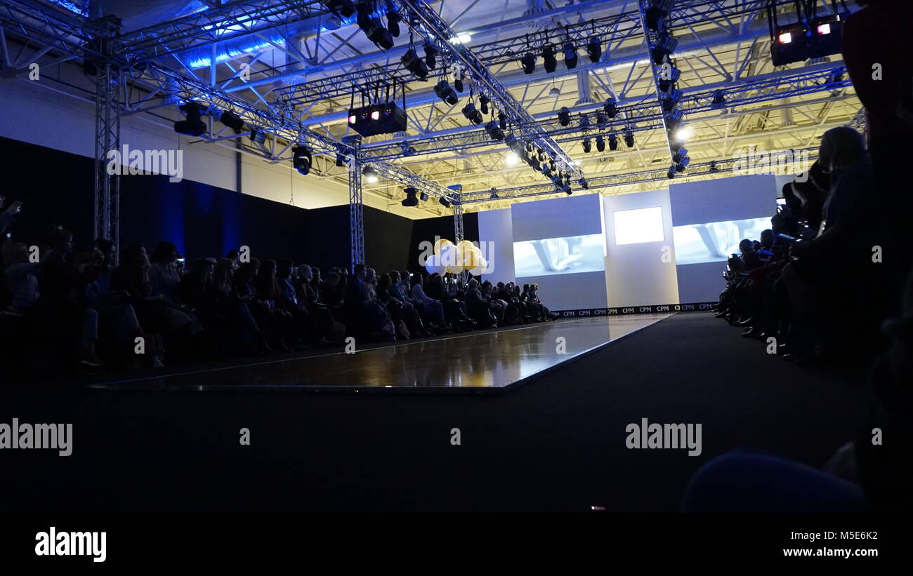 Catwalk model show in Moscow Stock Photo - Alamy