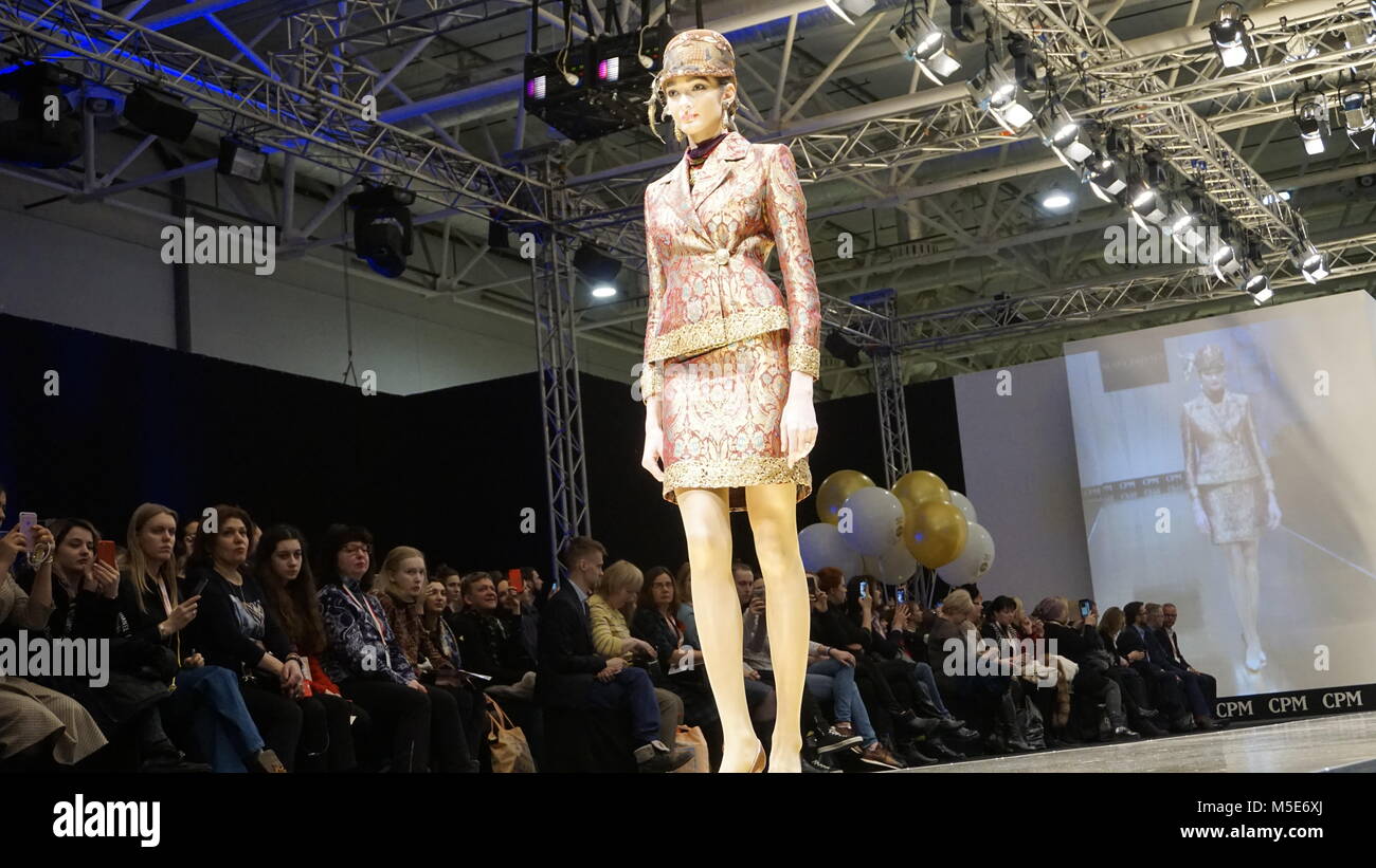 Catwalk model show in Moscow Stock Photo - Alamy