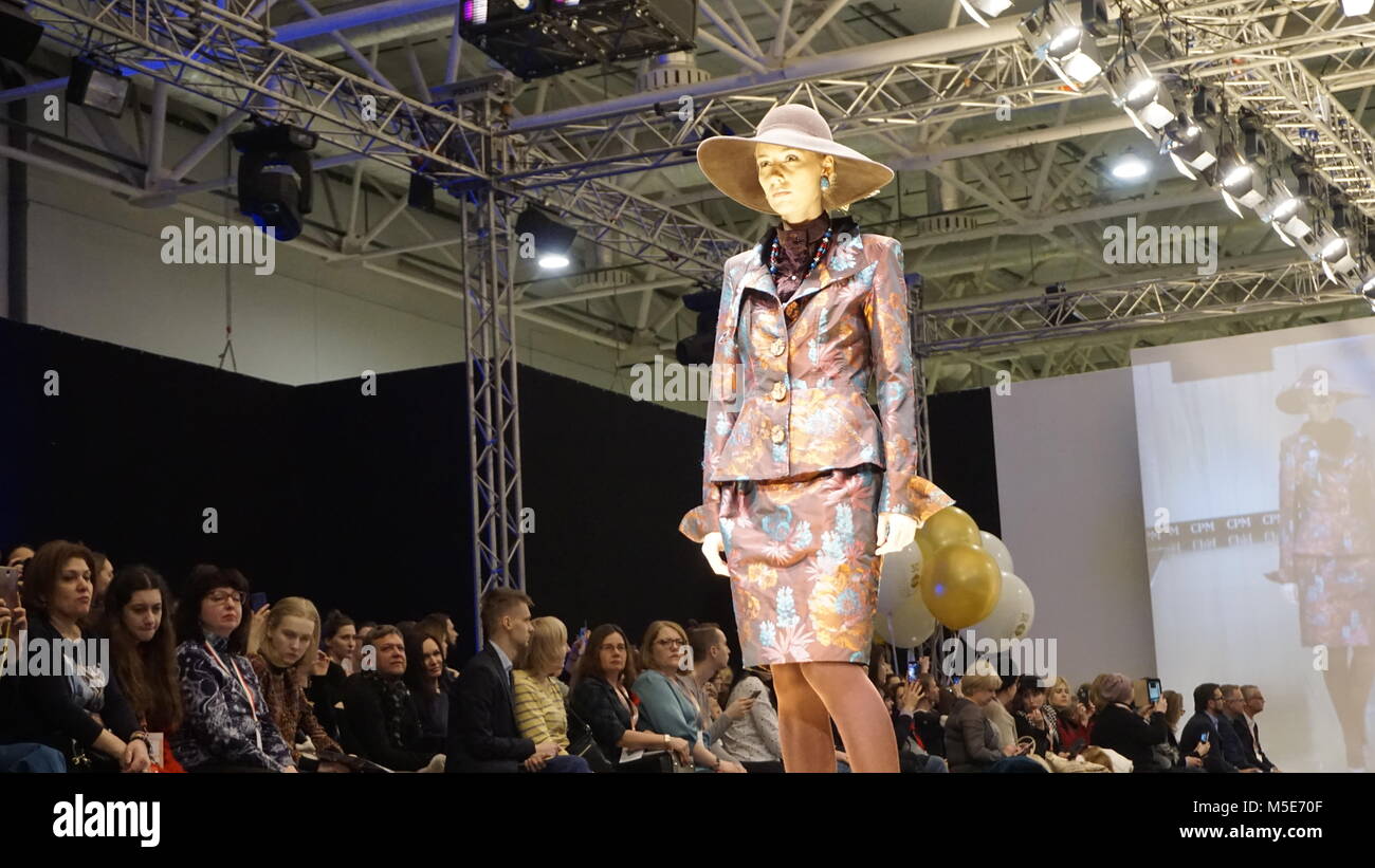 Catwalk model show in Moscow Stock Photo - Alamy