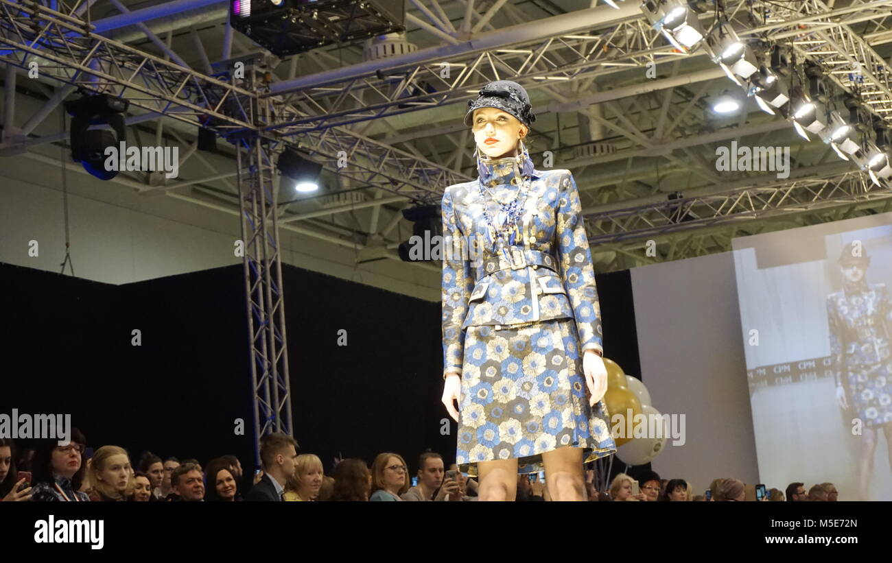 Catwalk model show in Moscow Stock Photo - Alamy