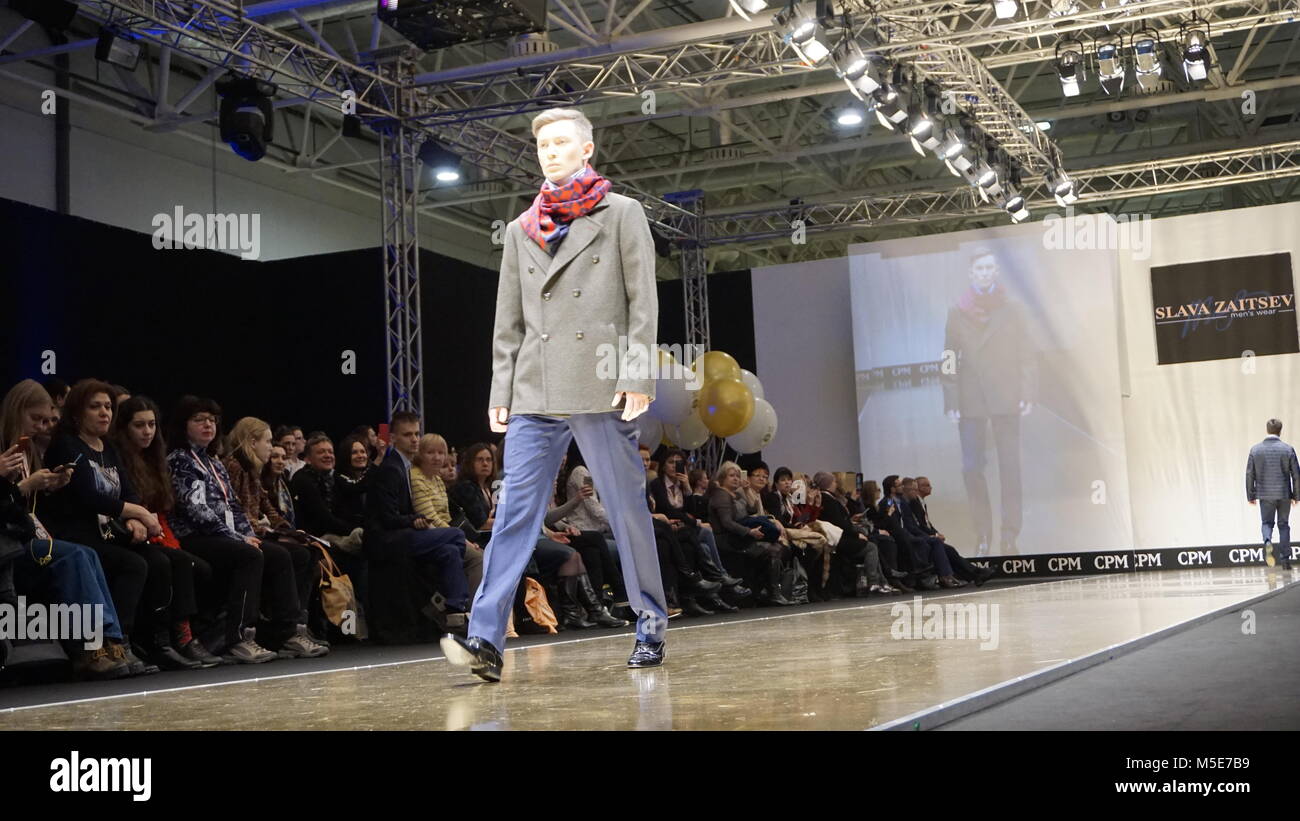 Catwalk model show in Moscow Stock Photo - Alamy