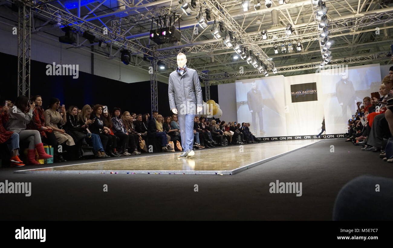 Catwalk model show in Moscow Stock Photo - Alamy